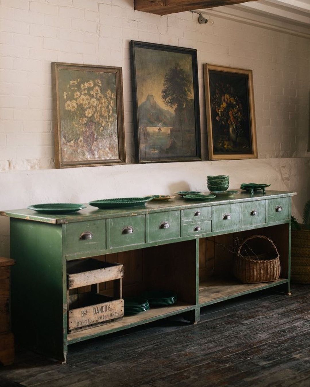 Green Painted Dining Table Inspiration